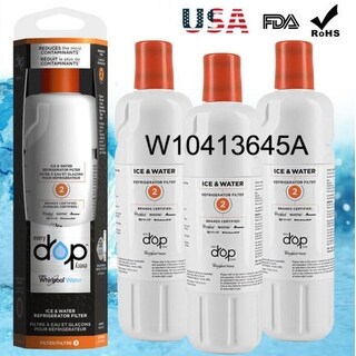3pack Whirlpool EVERYDROP Filter 2, EDR2RXD1, Whirlpool P9RFWB2L ...