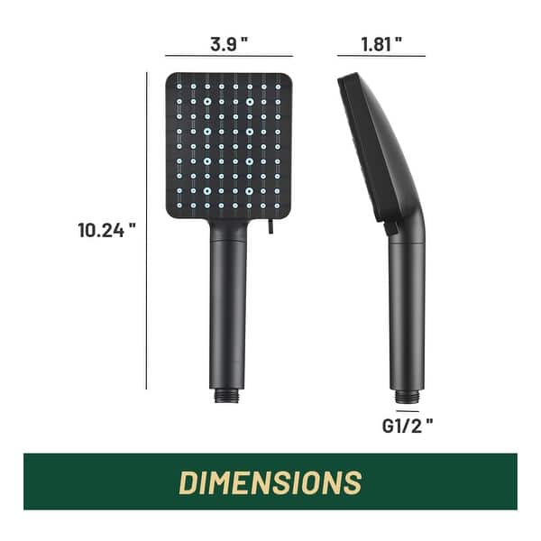 6-Spray Square Handheld Shower Head with Filter - Bed Bath & Beyond ...