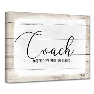 Olivia Rose 'Coach' Canvas Textual Wall Art - Bed Bath & Beyond - 31493258