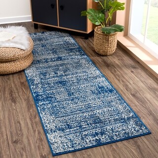 Bloom Rugs Vintage Geometric Boho Distressed Area Rug - Bed Bath ...