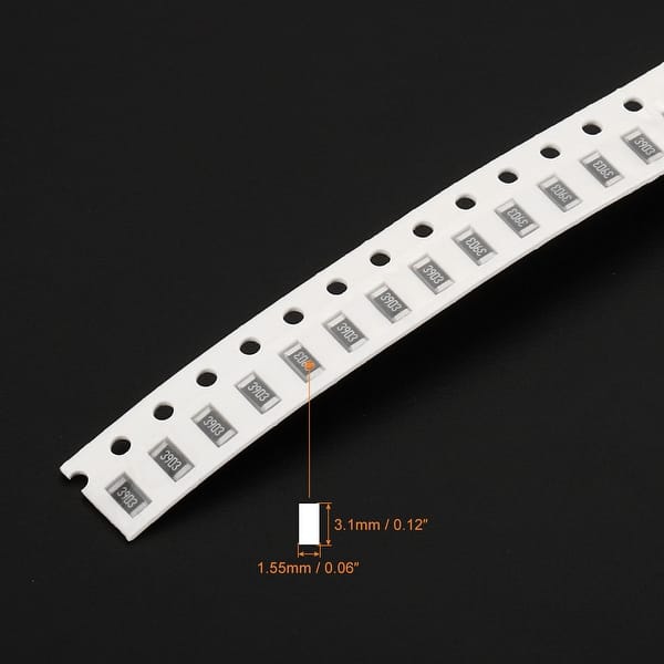 100 Pcs 1206 Chip Resistor 390K Ohm 1/4W Surface Mount Device Resistor ...