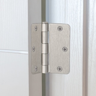 Design House 181545 8-Hole 4-inch x 4-inch 1/4-inch Radius Door Hinge ...