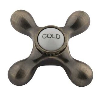 Kingston Brass Replacement Cross Handle - Cold Side Only - Bed Bath ...