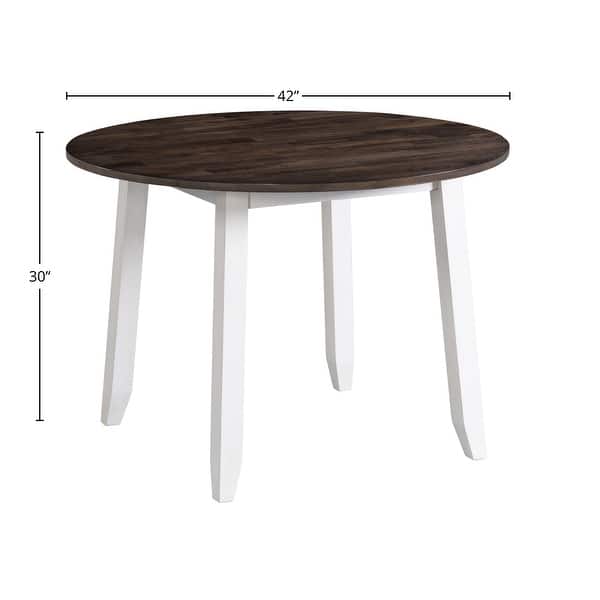 Kona Grey and White Drop Leaf Table - Bed Bath & Beyond - 30335827