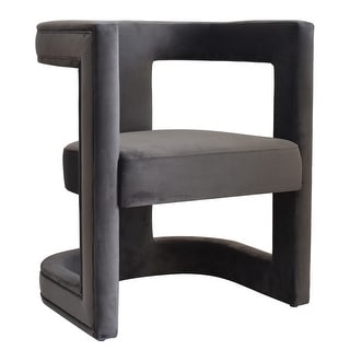 Modrest Kendra Dark Grey Fabic Accent Chair - Bed Bath & Beyond - 37343188