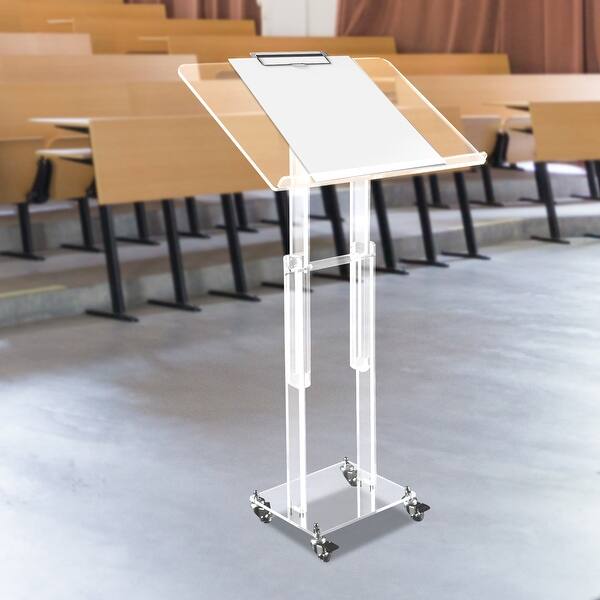 Church Clear Acrylic Lectern Movable Desk for Classroom - On Sale - Bed ...