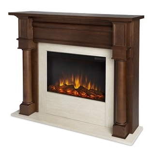 Real Flame 7810E-CO Berkeley Electric Fireplace in Chestnut Oak - Bed ...