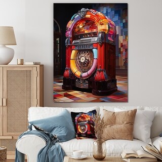 Designart "Jukeboxes Nostalgic Melodies II" Jukeboxes Wall Art Prints ...