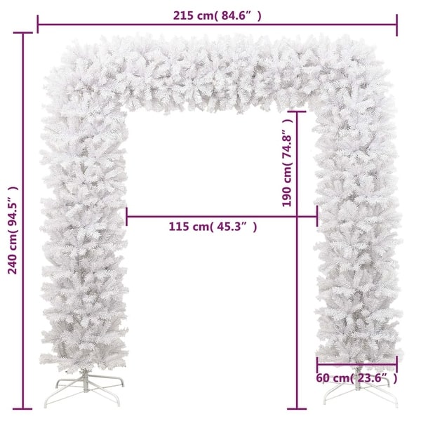 vidaXL Christmas Arch Indoor Outdoor Xmas Decoration Holiday Tree Arch ...