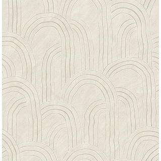Sarah + Ruby Cabo Cream Rippled Arches Wallpaper - Bed Bath & Beyond ...