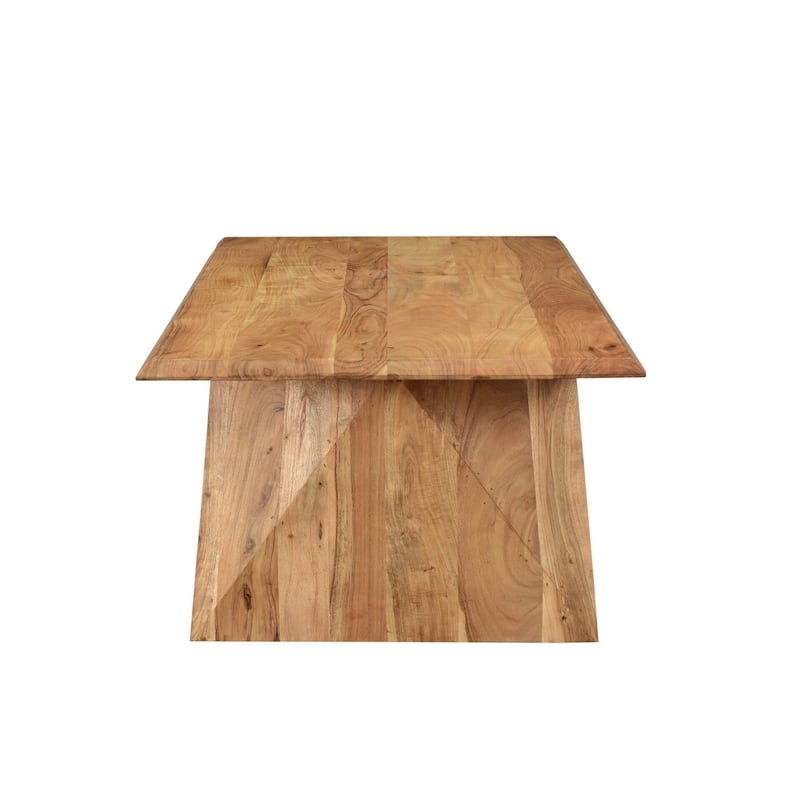 Live Edge Angled leg Coffee Table In Acacia Wood - 53 x 27 - Overstock ...