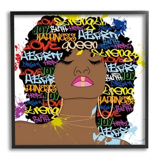 Stupell Modern Motivational Girl Framed Giclee Art Design by Daniela ...