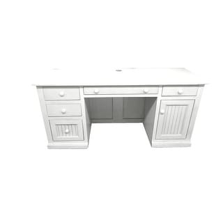 Talon Brands Executive Office Desk Solid Wood, CPU Storage - Bed Bath ...