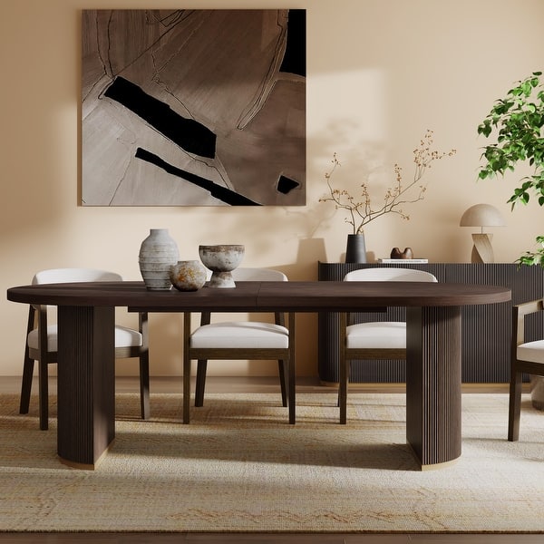 Christopher Knight Home - Eleanor Modern Style Oval Rubberwood Dining ...