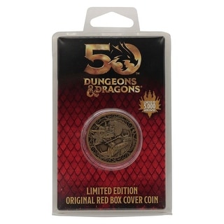 Dungeons & Dragons 50th Anniversary Original Red Box Cover Coin - Bed ...