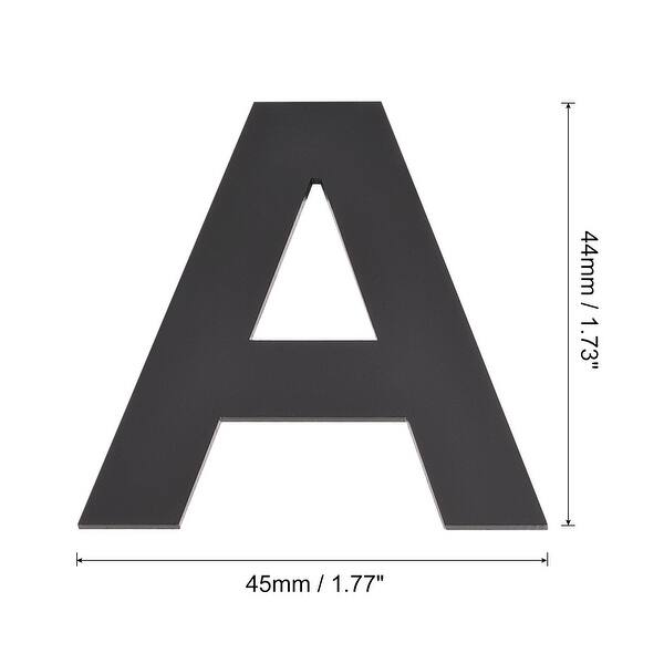 1.73 Inch 3D Self-Adhesive House Letter for Hotel Mailbox Address ...
