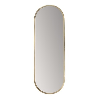 Habitat Decor Penelope Gold Oval Linear Mirror - Bed Bath & Beyond ...