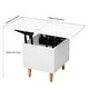 Square Multi-functional Side Table Lift Top Coffee Table w/Drawers ...