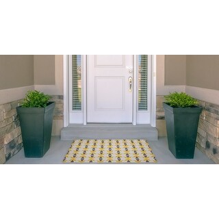 Indoor/Outdoor Water Resistant Boynton Navy & Ivory Washable Area Rug ...