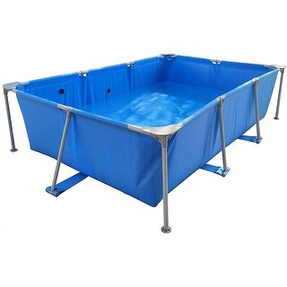 Metal Frame Swimming Pool Above Ground Pools in Blue - Bed Bath ...
