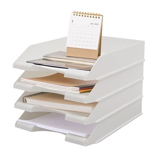 Paper Tray Desk Organizer Stackable Paper Trays - On Sale - Bed Bath ...