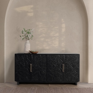 Classic Home Albero 4-Door Mango Wood Sideboard Buffet - Bed Bath ...