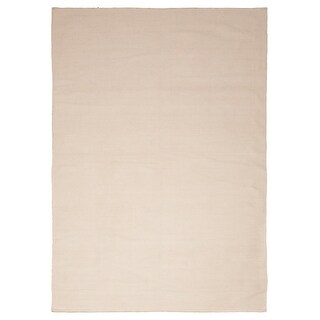 ECARPETGALLERY Flat-Weave Ankara FW Ivory Wool Kilim - 5'6 x 7'11 - Bed ...