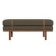 HomePop upholstered Bench with Wood Base - Bed Bath & Beyond - 38412716