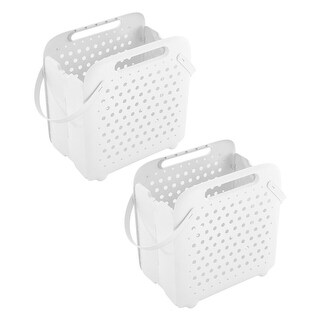 2Pcs Foldable Laundry Baskets with Two Handle Types - Bed Bath & Beyond ...