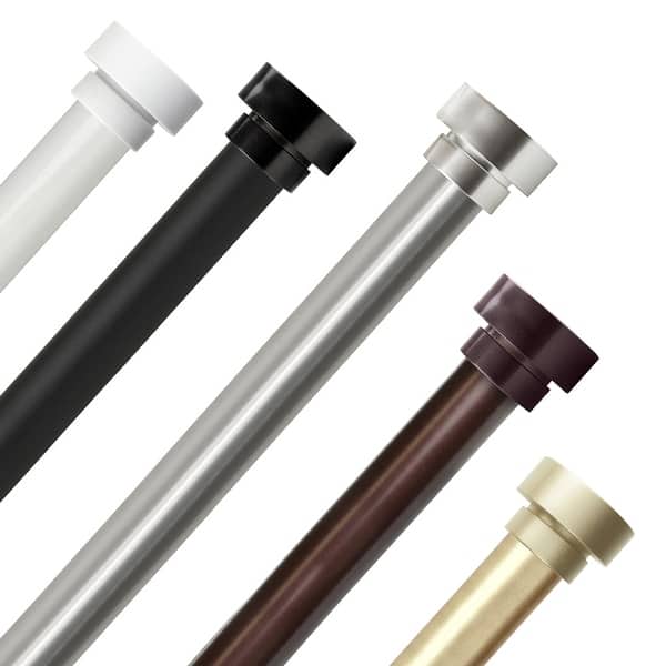 InStyleDesign Beret 1 inch Diameter Adjustable Curtain Rod - Bed Bath ...