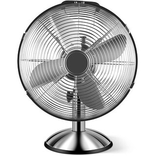 12 Inch Stand Fan, Horizontal Ocillation 75°, 3 Settings Speeds, Low ...