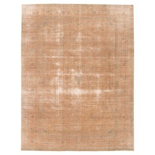 ECARPETGALLERY Hand-knotted Color Transition Brown Wool Rug - 9'10 x 13 ...
