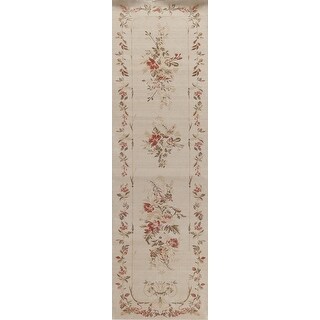 Floral Oriental Aubusson Turkish Runner Rug Hand-knotted Wool Carpet ...