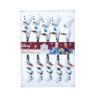 Kurt S Adler DN9163 Frozen Olaf Christmas Light Set, 120 Volts - 12 ...