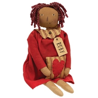 Red Dress Ruby Doll - 17” high by 7” wide by 3” deep - Bed Bath ...