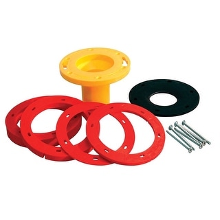 Oatey 43400 Set-Rite Toilet Flange Extender Kit, Reda and Yellow - Bed ...
