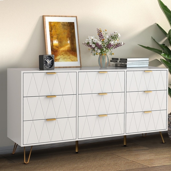 10 Drawer Dresser Fabric Closet Storage Tower Organizer Unit Bedroom ...