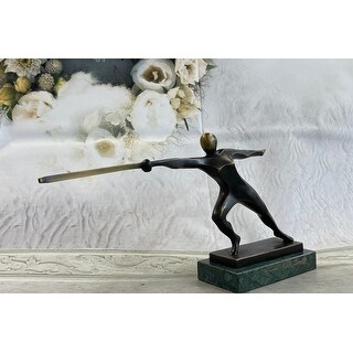Fencing Fencer Bronze Metal Figurine Statue Sculpture Trophy ...