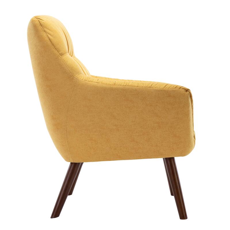 Corvus Cumbria Mid-century Linen Arm Chair - Overstock - 32381963