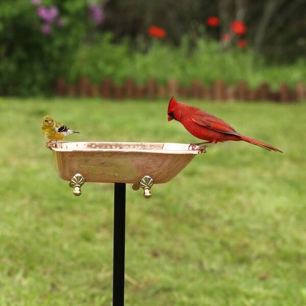 Splish-Splash Bird Bath - Polished Copper by Good Directions - Bed Bath ...