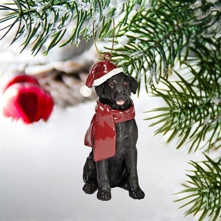Design Toscano Black Labrador Retriever Dog Collection Christmas ...