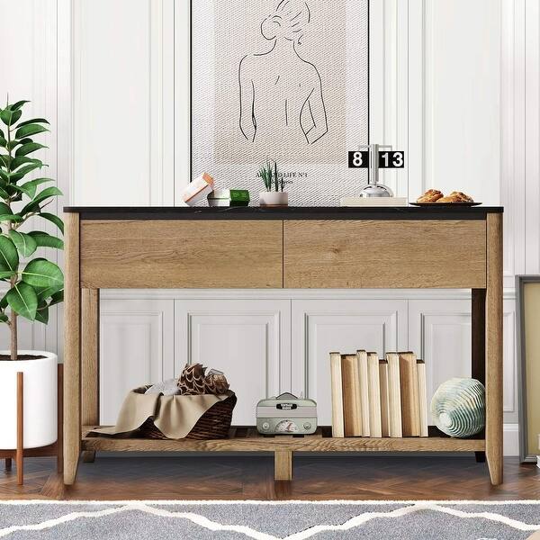 Wood Writing Desk/Table with Drawer for Entryway - Bed Bath & Beyond ...