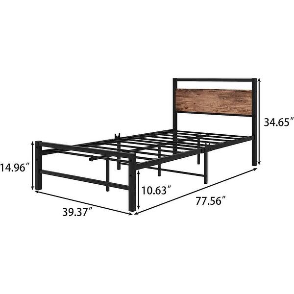 Bed Frame with Headboard - Bed Bath & Beyond - 37178948