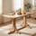 Solid Wood Dining Table for 6 People, 60