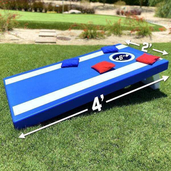GoSports 4'x2' All Weather Cornhole Game Set - Includes 8 Bags & Game ...