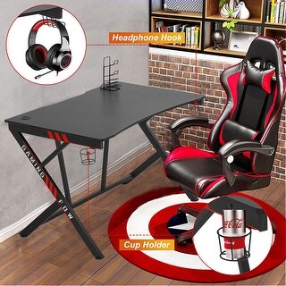 Racing Style Computer Desk Extra Large Red - Bed Bath & Beyond - 37218009