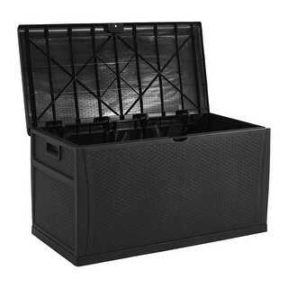 Patio Storage Waterproof Deck Boxes Garden Resin Deck Storage Container ...