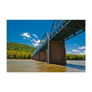 Point of Rocks Maryland Point of Rocks Bridge Water Art Print/Poster ...