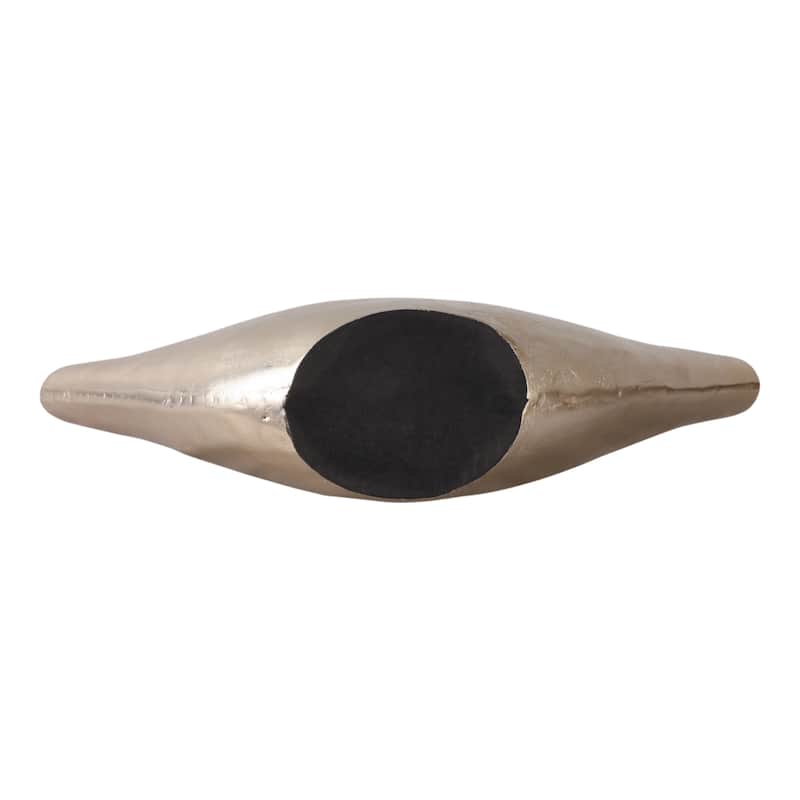 Metal Modern Glam Bowl Sleek Curved Design Stylish Sculptural Form - 20 ...