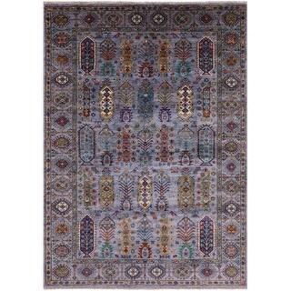 Golden Nile Turkmen Ersari Handmade Wool Rug - 5' 9" X 8' 0" - Bed Bath ...